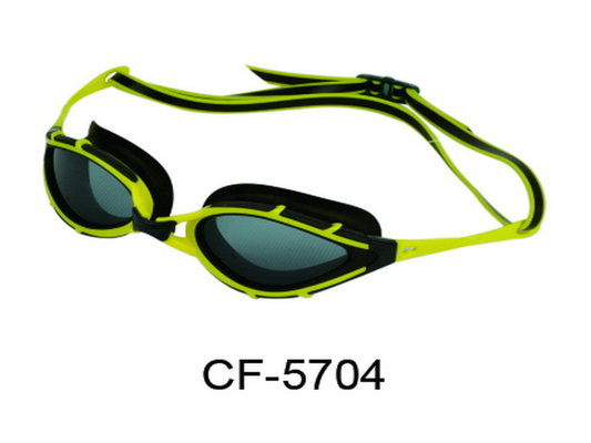 Unisex Colorful Swim Goggles Silicone Gaskets Head Strap For Adult