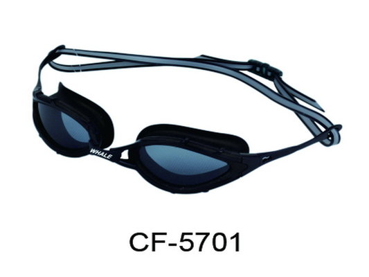 Unisex Colorful Swim Goggles Silicone Gaskets Head Strap For Adult