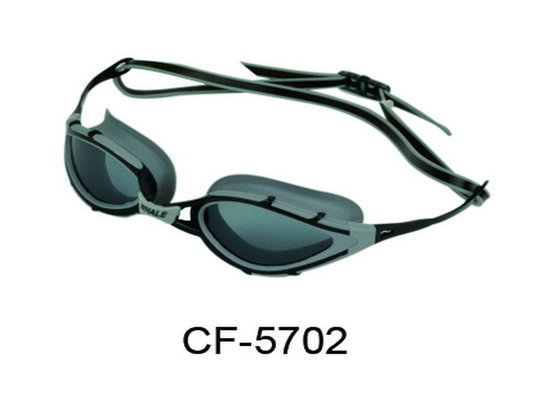 Unisex Colorful Swim Goggles Silicone Gaskets Head Strap For Adult