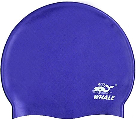 Lightweight Violet Big Silicone Swim Caps Avoid Stick Hair Easy On And Off