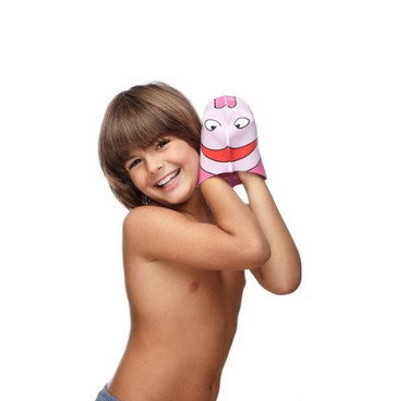 Pink Soft Custom Printed Swim Caps WHALE Shape 42.6g 174mm Height