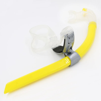 Flex Yellow Adult  Diving Snorkel Purge Valve For Easier Clearing