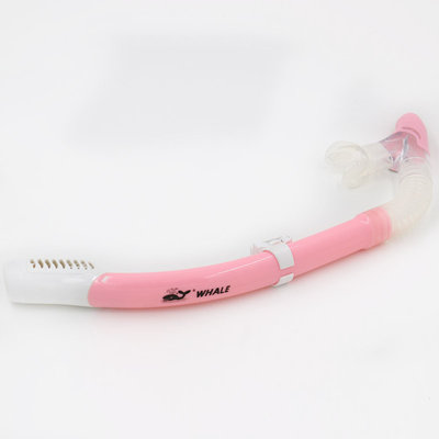 Pink Silicone Month Piece PU Tube Dive Snorkel For Diving And Swimming