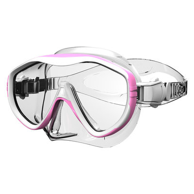 Black Kids Free Diving Mask One Lens Face Mask Scuba Diving Equipment