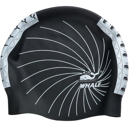 Adult Silicone Swim Caps Multi Color Design No Wrikle Cap ISO