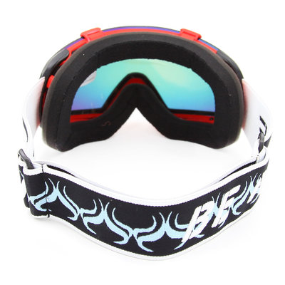 Red Adult Pressional Snow Boarding Goggles Double Lens Three Layer Foam