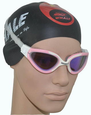 Fashion Mens Anti Fog Swimming Goggles with PC lens silicone strap