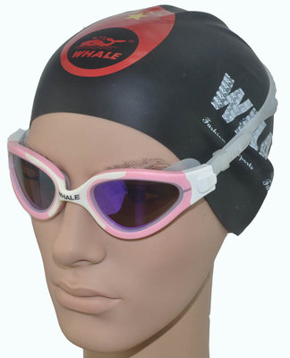 Fashion Mens Anti Fog Swimming Goggles with PC lens silicone strap