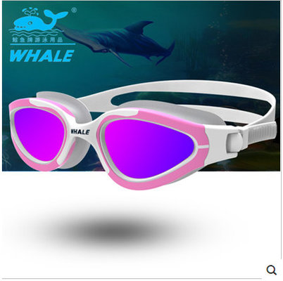 Fashion Mens Anti Fog Swimming Goggles with PC lens silicone strap