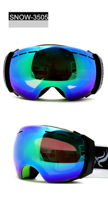 CE, gafas aprobadas por la FDA de la nieve de OTG con UV400 el marco antiniebla de la lente TPU