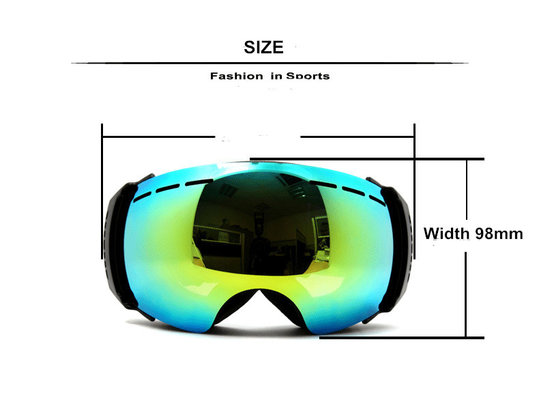 Anti Fog Over The Glasses Ski Goggles / OTG Snowboarding Goggles Blue