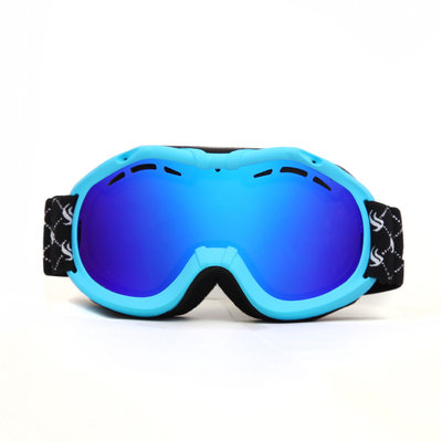 Double Lens No Fog Kids Snowboarding Goggles for Girls , Yellow / Blue / Green