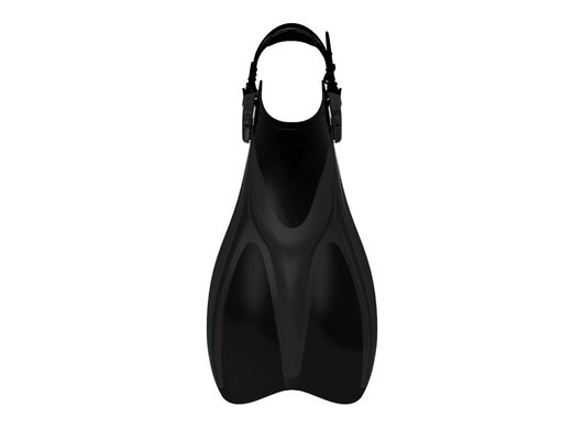Soft and Professional Black Skin Diving Fins TPU Divers Fins Custom