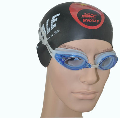 Gafas competitivas de la nadada de las gafas para hombre azules claras de la natación modificadas para requisitos particulares