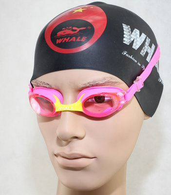 Gafas antis rosadas para los niños, gafas competitivas de la natación del silicón de la niebla de la nadada