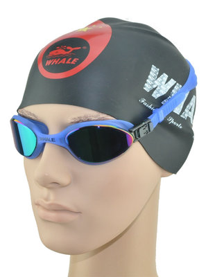 Revo Blue UV Protect Anti Fog Racing Swimming Goggles with PC Lens