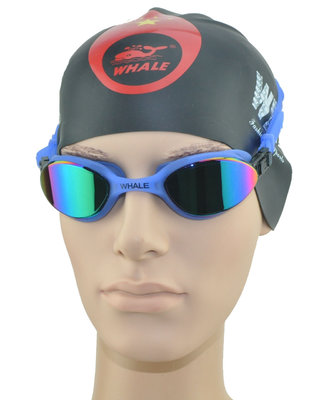 Revo Blue UV Protect Anti Fog Racing Swimming Goggles with PC Lens