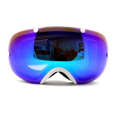 Custom Frameless Adult Ski Goggles Anti Fog Snow Goggles in REVO Outer Lens