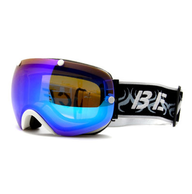 Custom Frameless Adult Ski Goggles Anti Fog Snow Goggles in REVO Outer Lens