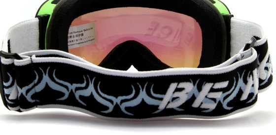 Custom Frameless Adult Ski Goggles Anti Fog Snow Goggles in REVO Outer Lens