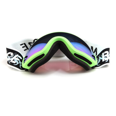 Customizable Snow Skate Mirrored Ski Goggles Double Lens with CE Approvals
