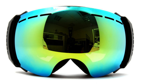 Womens Mirrored Double Lens OTG Snowboarding Goggles for Skiing