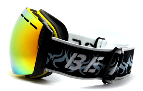 Womens Mirrored Double Lens OTG Snowboarding Goggles for Skiing