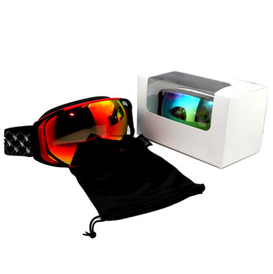 UV400 Customized Snow Boarding Goggles / Mirror Lens Ski Goggles For Men