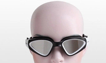 Revo Sliver PC Silicone Mens Anti Fog Swimming Goggles Elastic Strap