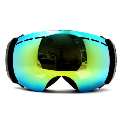Super Vision Double Lens Frameless Mirrored Ski Goggles Anti Fog , Outrigger Design