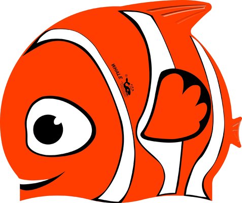 Durable Personalized Cute Swim Caps / Kids Swimming Caps in Fish Shap