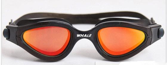 Las gafas rojas de la natación del silicón del espejo de Revo polarizaron gafas del equipo de natación