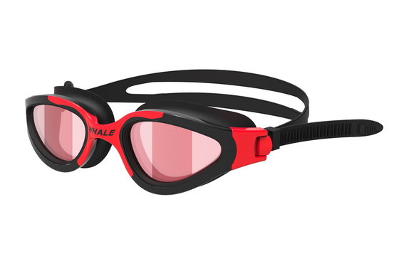 Las gafas rojas de la natación del silicón del espejo de Revo polarizaron gafas del equipo de natación