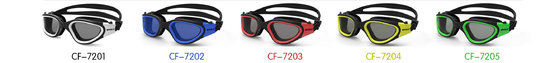 Yellow Wide Large Clear Swimming Goggles Most Comfortable Swim Goggles