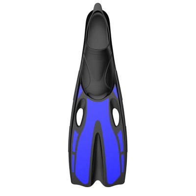 Black Blue Snorkeling Fins / Skin Diving Fins / Free Dive Fins Customized