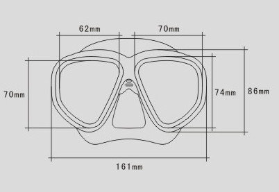 CE Certificated Silicone Diving Mask And Snorkel Comfortable