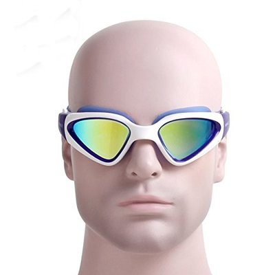 Niebla anti de la visión del silicón de las gafas anchas adultas de la natación y protección ULTRAVIOLETA