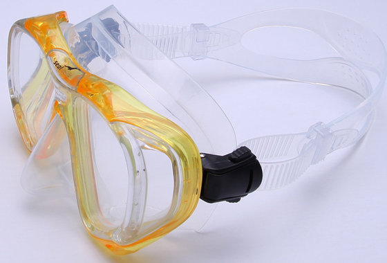 Adult Silicone Panoramic Dive Mask with Silicone Skirt and Strap