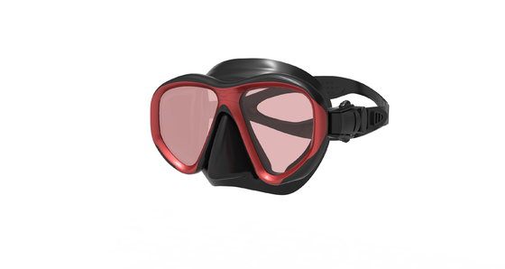 Colorful Mirrored Lens Well Sealed Silicone Skirt Free Diving Mask for Adults