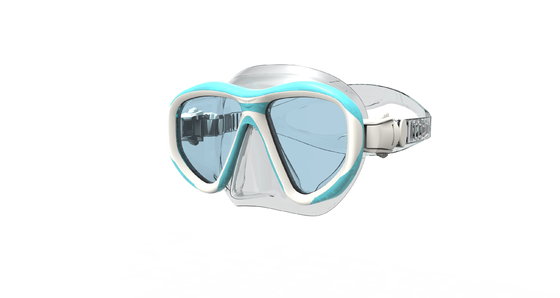 Colorful Mirrored Lens Well Sealed Silicone Skirt Free Diving Mask for Adults
