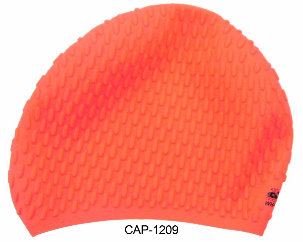 Light Weight Durable Mesh Silicone Or Latex Swim Caps Pink Silver