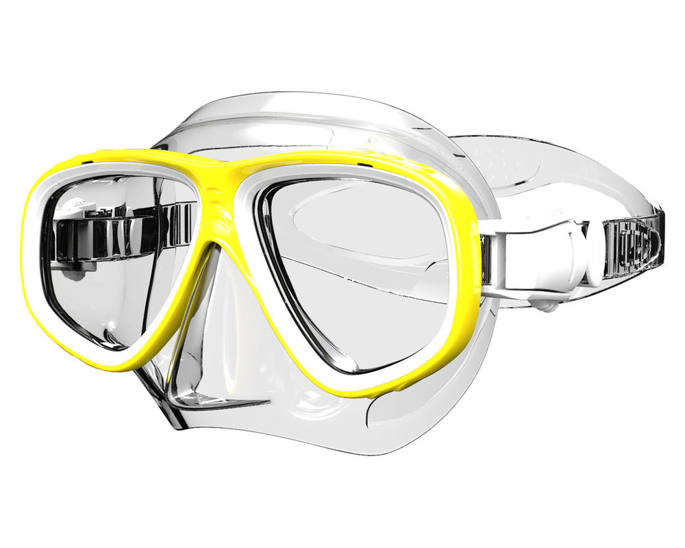Silicone Diving Mask Free Diving Mask With Mirror Lens And PC Frame