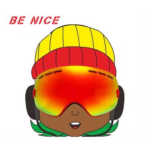 FDA & CE Certificate Children Snow Goggles PC Spherical Lens Kids Skiing Goggles Junior Safety Glasses