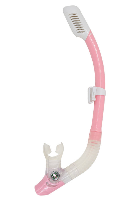 Pink Silicone Month Piece PU Tube Dive Snorkel For Diving And Swimming