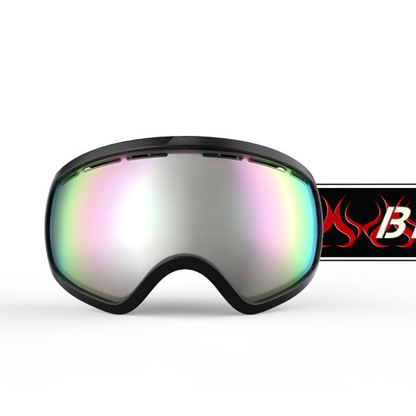 Brown Revo Blue Reflective Mirrored Ski Goggles for Mens , CE FDA Approvals
