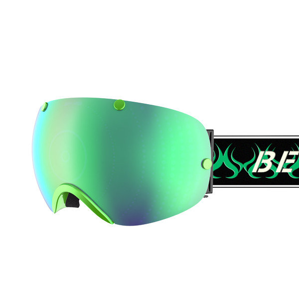 Brown Revo Blue Boys Ski Goggles Anti Fog Snowboard Goggles OEM ODM