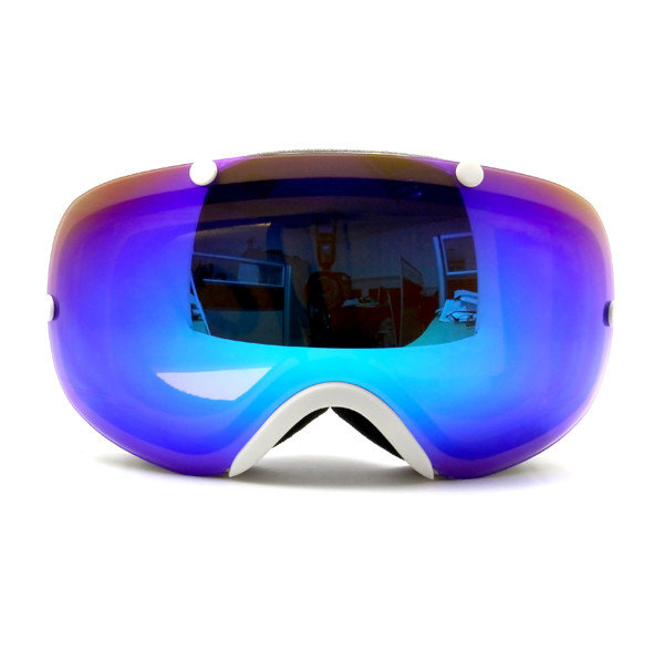Custom Frameless Adult Ski Goggles Anti Fog Snow Goggles in REVO Outer Lens