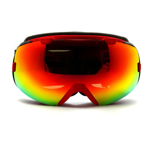 Outdoor Skiing Goggles , TPU Frame Mirrored Ski Goggles for Womens / Mens