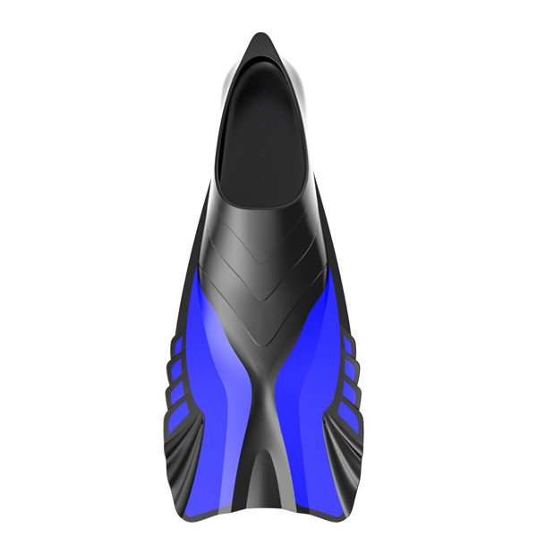 Blue TPU and  6 Sizes Skin Diving Fins Commercial Diving Equipment