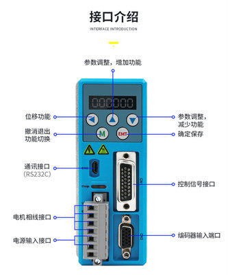 RS485/CANopen Communication 2HSS458-RC Driver 57/60 Two-Phase Closed-Loop Stepper Motor